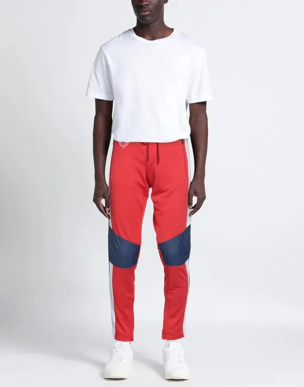 BIKKEMBERGS Pants Size Polyester, Cotton - Red