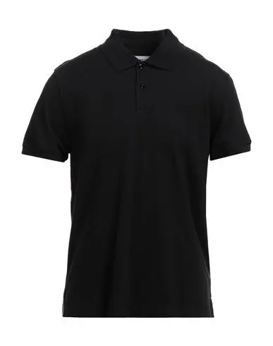 BIKKEMBERGS Polo Shirt Size Cotton, Elastane, Polyester - Black