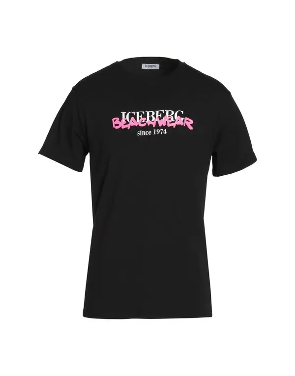 Iceberg T-shirt Size Cotton, Elastane - Black