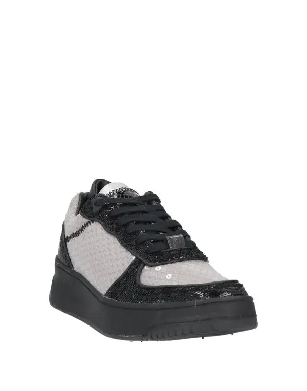 APEPAZZA Sequin Embellished Lace-up Sneakers