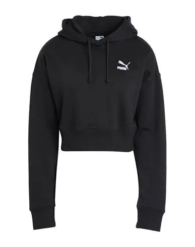 PUMA Cotton Polyester French Terry Cropped Hoodie