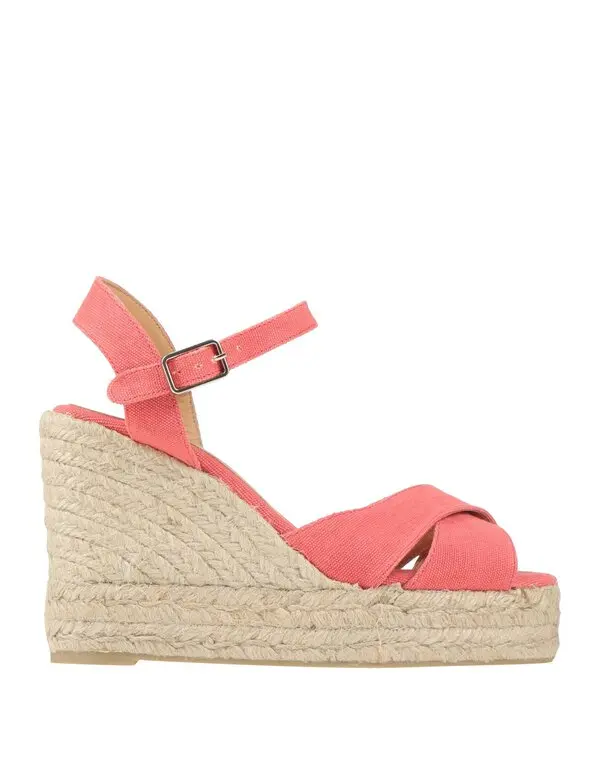 CastaÑer Wedge Espadrilles With Buckle Fastening - Red