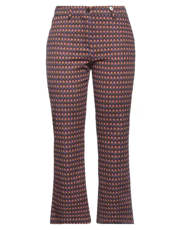 MYTHS Flared Geometric-patterned Trousers