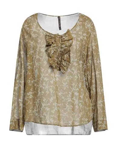 MANILA GRACE Woven Floral Print Top - Green