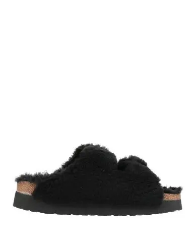 PAPILLIO BY BIRKENSTOCK Shearling Flatform Sandals - Black