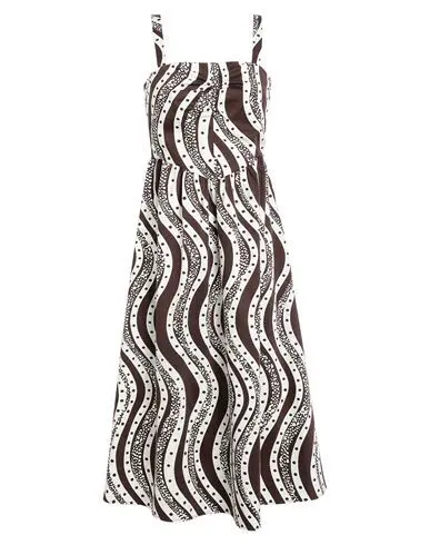 MAX & CO. X DURO OLOWU Two-tone Gathered Midi Dress