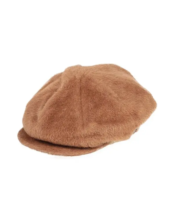 Borsalino Alpaca And Virgin Wool Flat Cap - Camel