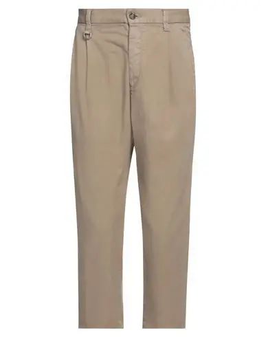 PAOLO PECORA Pants Size Cotton, Elastane - Beige