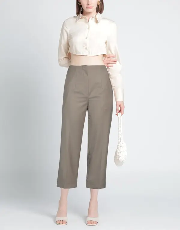 Sandro Solid Color Tapered Leg Pants