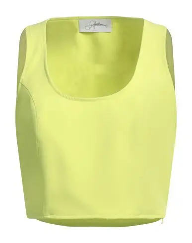 SOALLURE Crepe Crop Top - Yellow