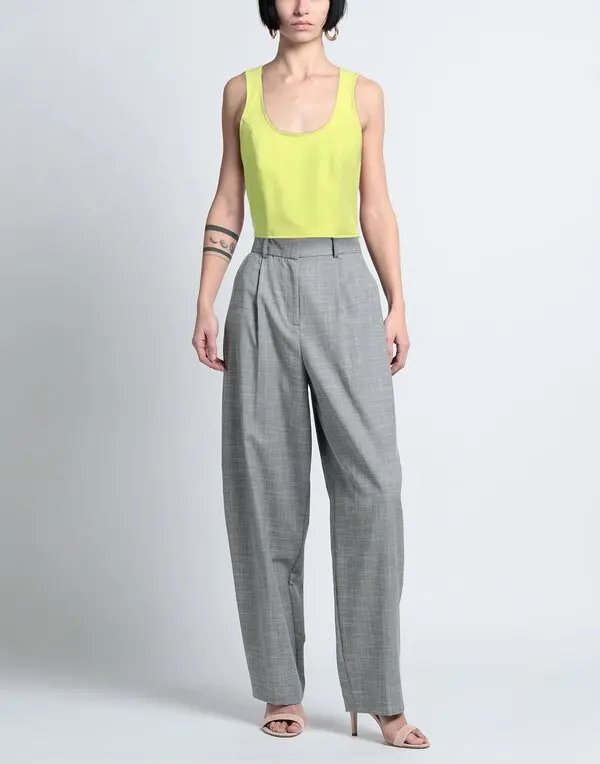 SOALLURE Crepe Crop Top - Yellow
