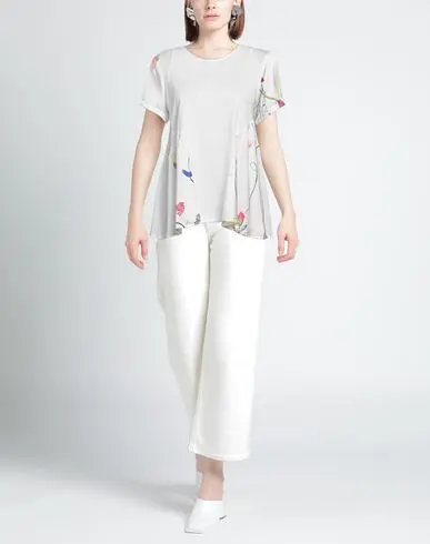 High Floral Print Top