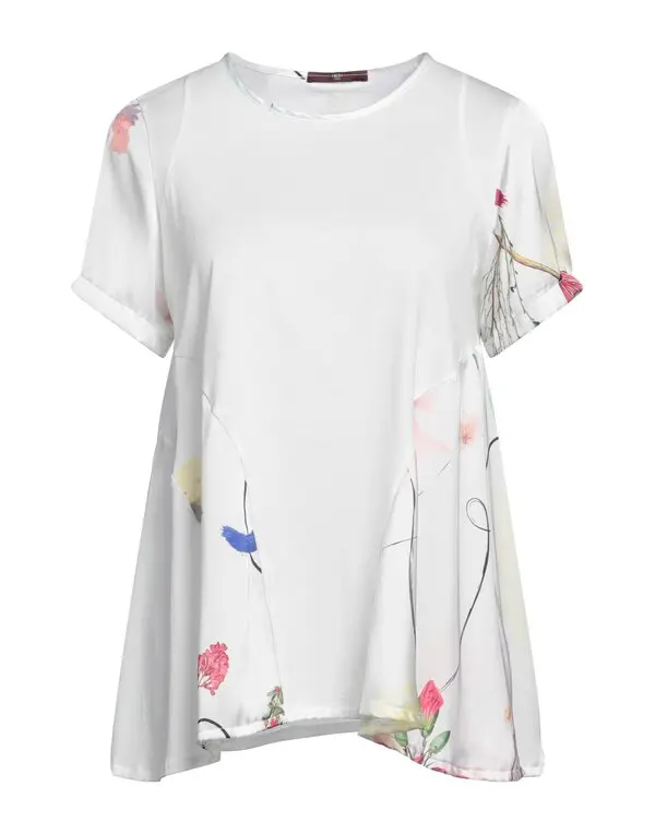 High Floral Print Top
