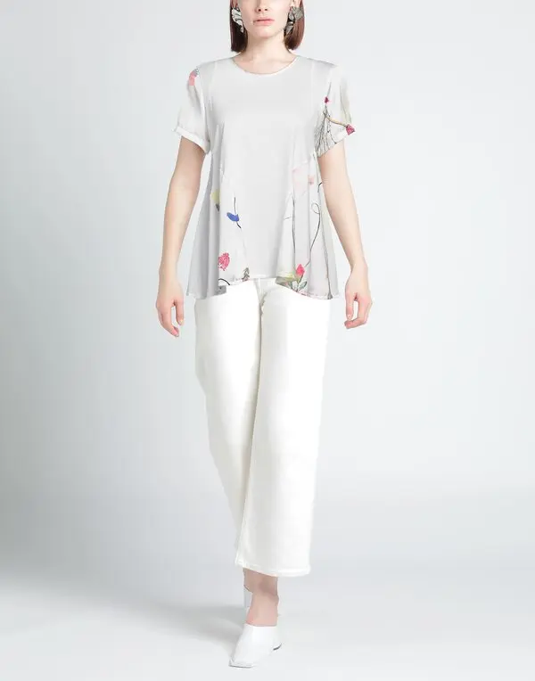 High Floral Print Top