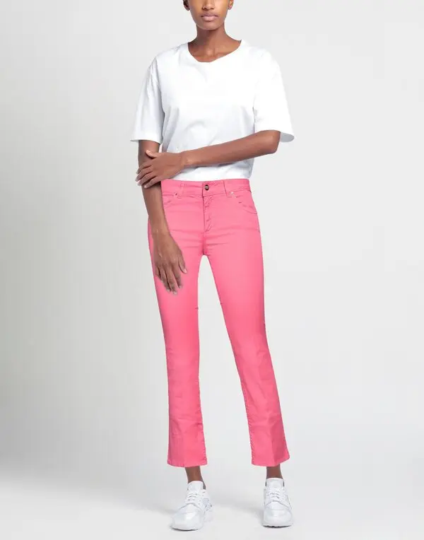 FRACOMINA Flared Cotton-blend Trousers - Pink
