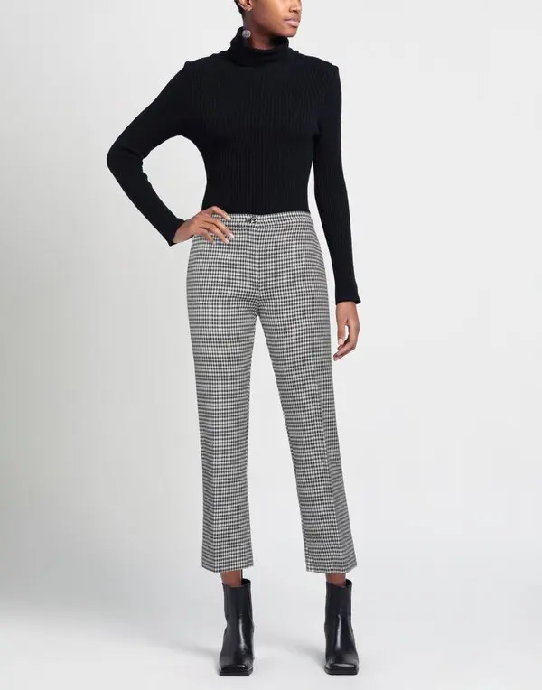 Pinko Houndstooth Flannel Straight-leg Pants