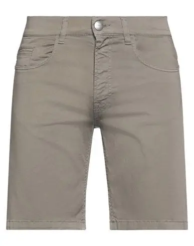 BIKKEMBERGS Cotton-blend Gabardine Bermuda Shorts - Grey