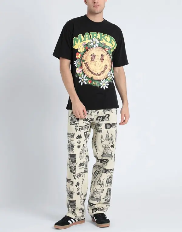 MARKET X Smiley Smiley Decomposition T-shirt T-shirt Size Cotton