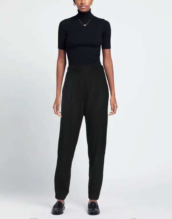 SOALLURE Tapered Leg Trousers - Black