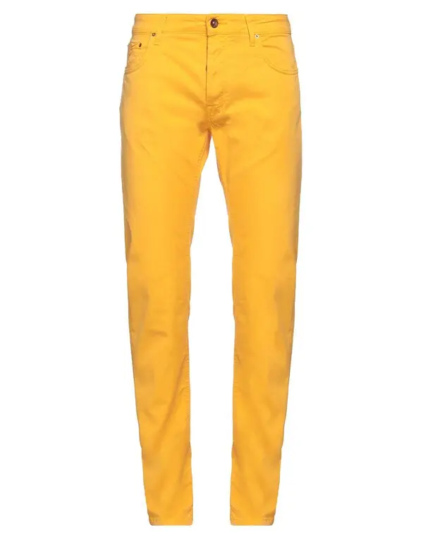 HANDPICKED Straight Leg Pants - Yellow