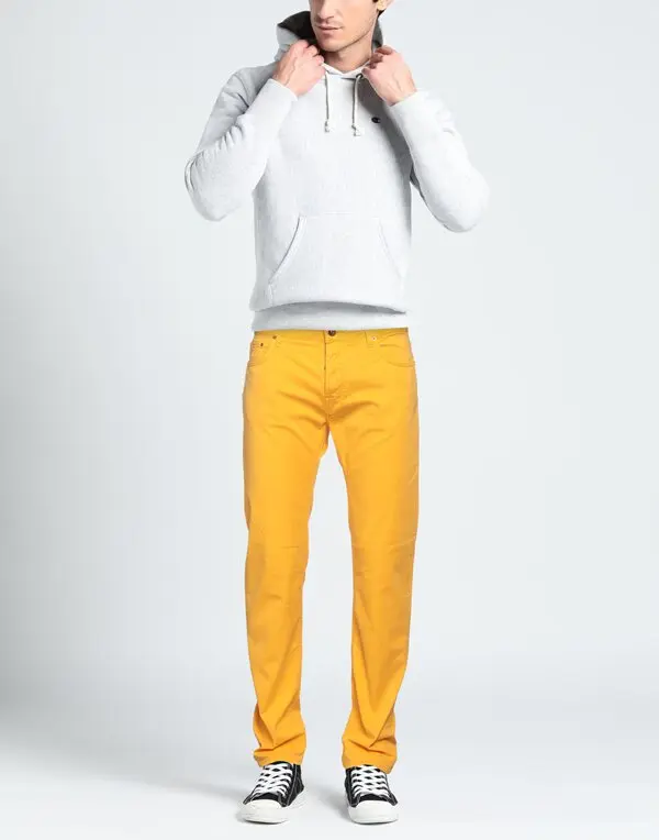 HANDPICKED Straight Leg Pants - Yellow