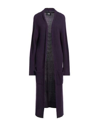 Alpha Studio Recycled Wool Blend Cardigan - Dark Purple