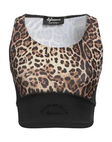 4GIVENESS Leopard-print Crop Top