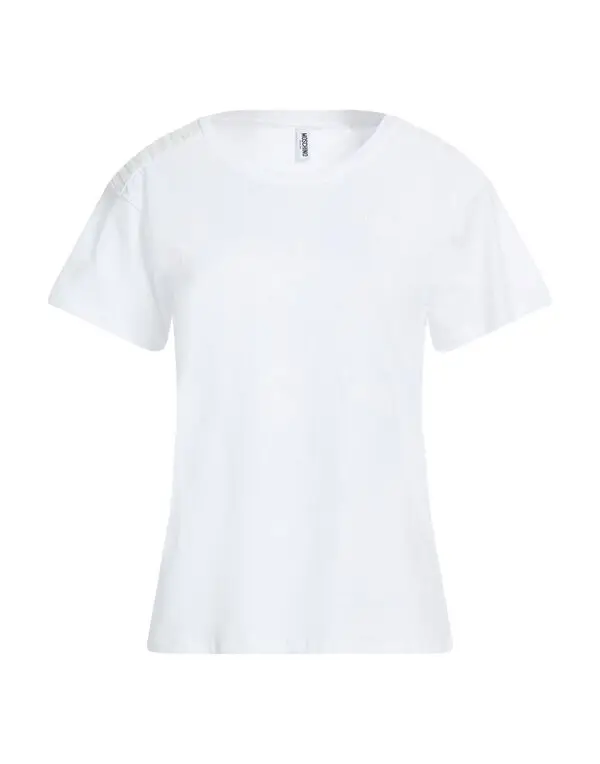Moschino Cotton Elastane Crewneck T-shirt - White