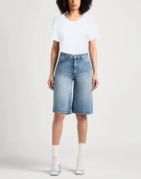 Moschino Cotton Elastane Crewneck T-shirt - White