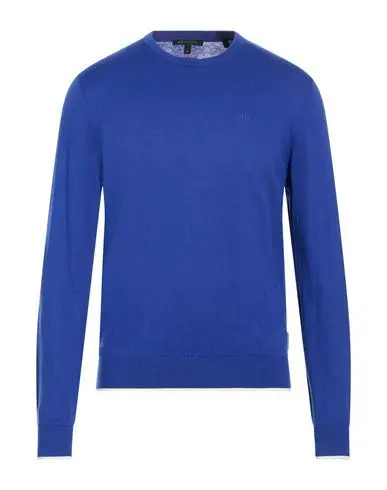 Armani Exchange Sweater In Cotton, Cashmere, Polyamide, And Elastane - Blue