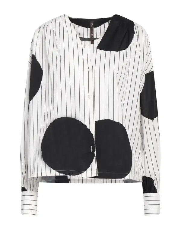 MANILA GRACE Striped Cotton Elastane Shirt