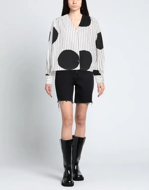 MANILA GRACE Striped Cotton Elastane Shirt