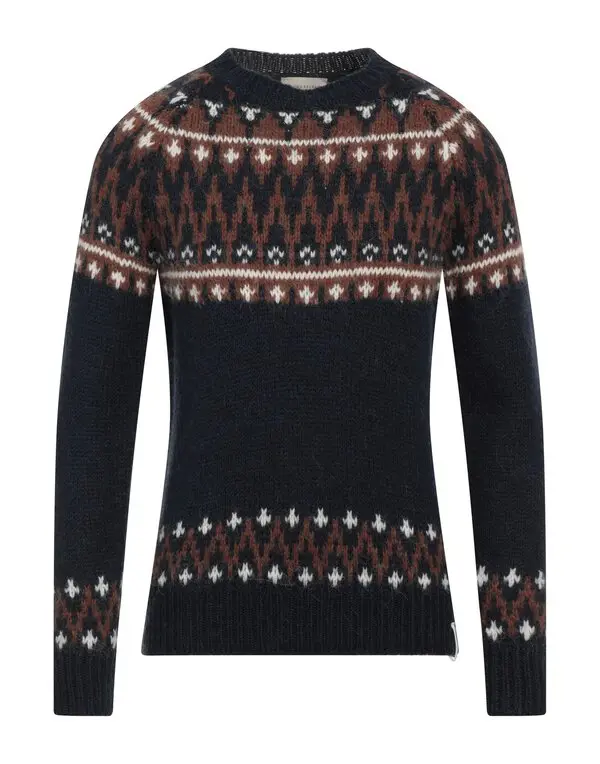 BROOKSFIELD Multicolor Patterned Sweater - Blue