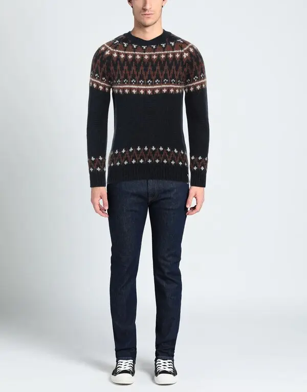 BROOKSFIELD Multicolor Patterned Sweater - Blue