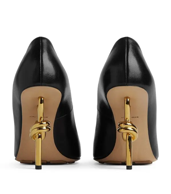Bottega Veneta Leather Knot Pumps 90 - Black