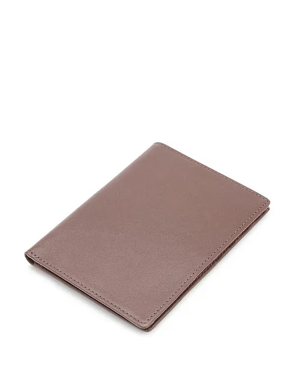 ROYCE NEW YORK Leather Rfid-blocking Passport Case & Wallet - Brown