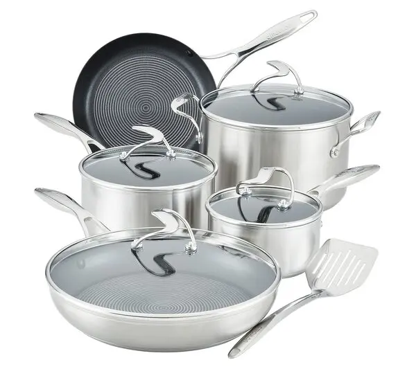 CIRCULON 10-pc Stainless Steel Cookware Set - Silver