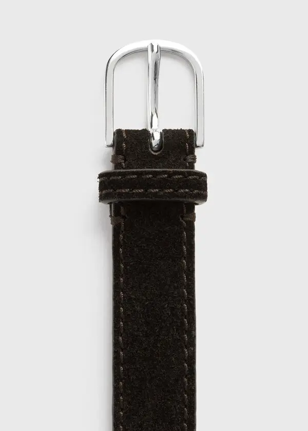 TOTEME Slim Suede Belt