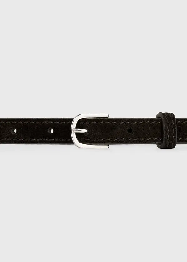 TOTEME Thin Suede Belt