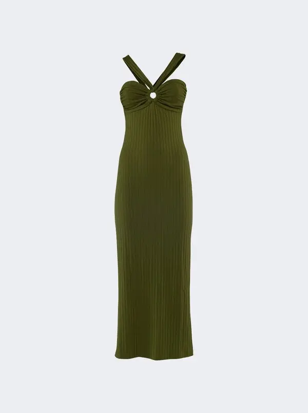 LA SEMAINE Halter Midi Dress