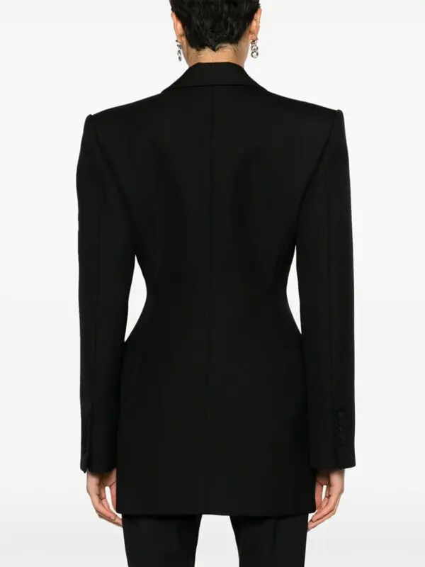Wardrobe.Nyc Fitted Waistline Double-Breasted Blazer Dress - Black |  Editorialist