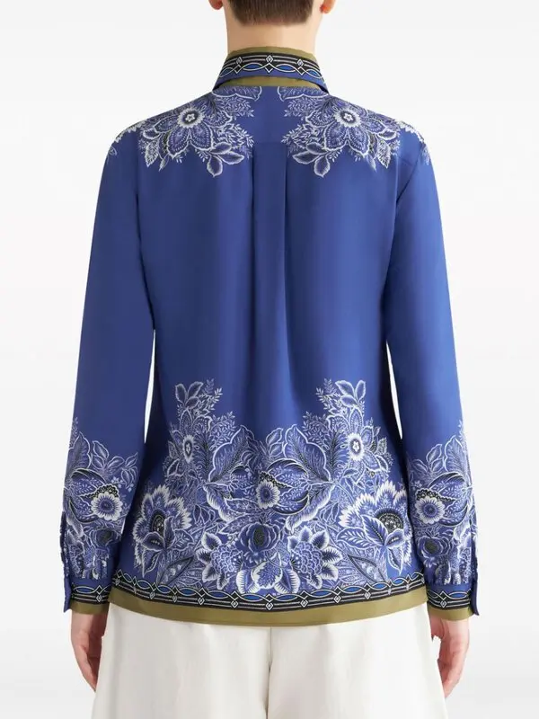 Etro Bandana Print Silk Shirt