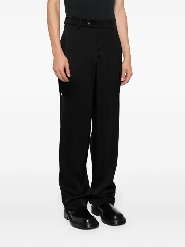 Amiri Logo-plaque Straight-leg Trousers