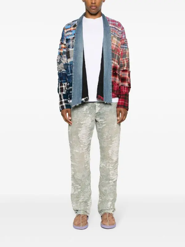 GREG LAUREN Panelled Cotton Jacket