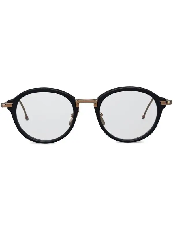 Thom Browne Round-frame Glasses - Black