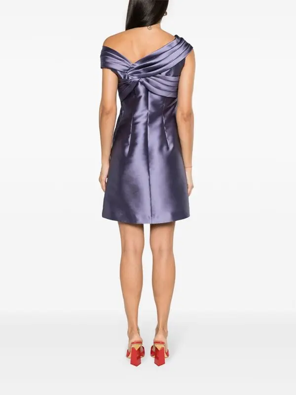 alberta ferretti draped mikado mini dress Buy Alberta Ferretti Draped Mikado Minidress - Purple At 59% Off