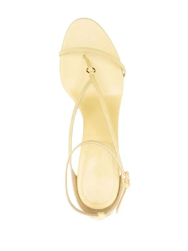 Khaite Marion Leather Wedge Sandals