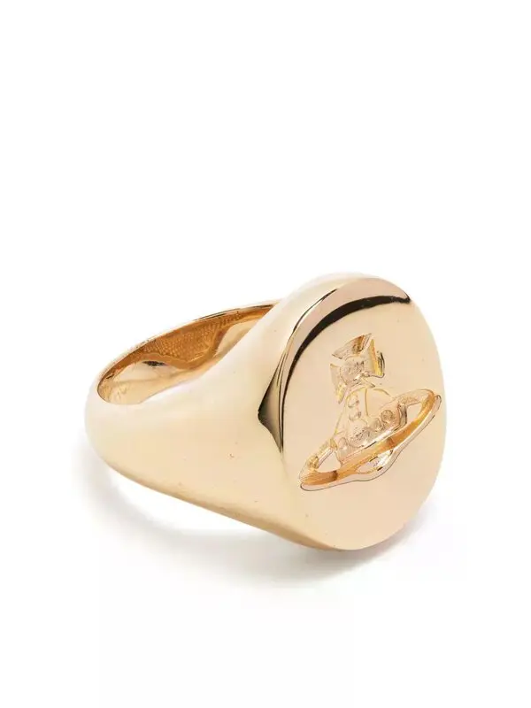VIVIENNE WESTWOOD Orb Engraved Ring - Gold