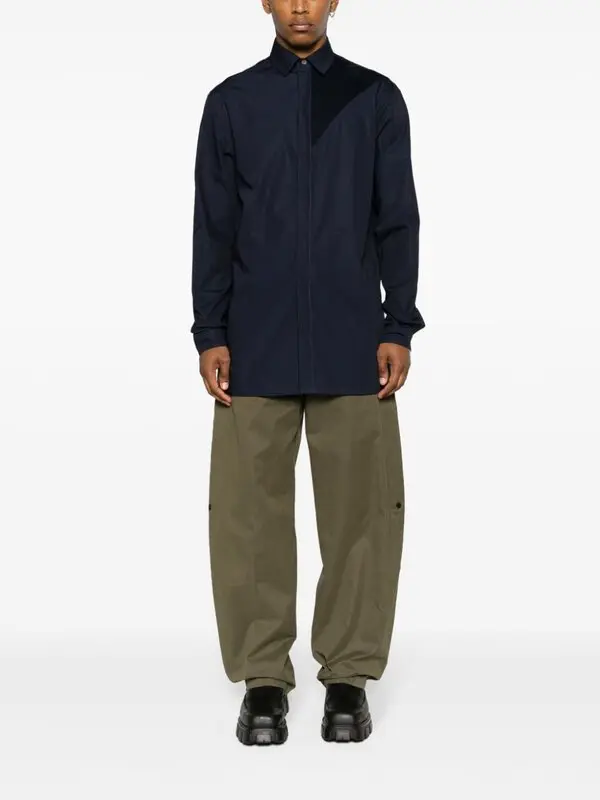 A-COLD-WALL* Long-sleeve Cotton Shirt - Blue