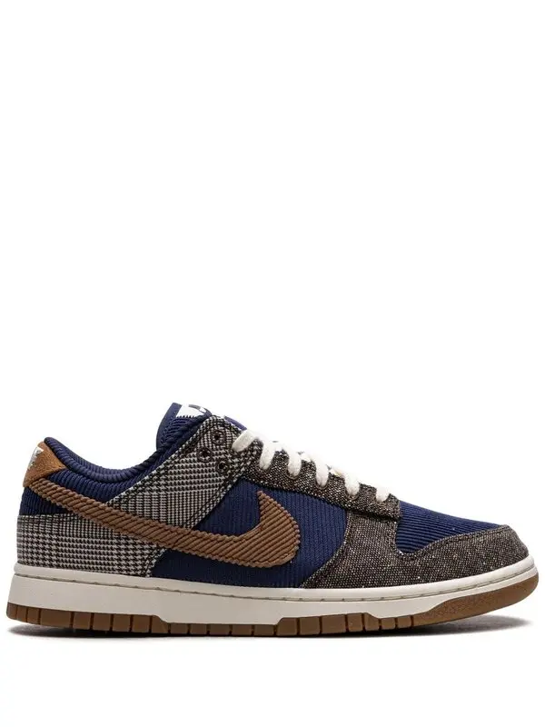 Nike Dunk Low Tweed Corduroy Sneakers - Blue